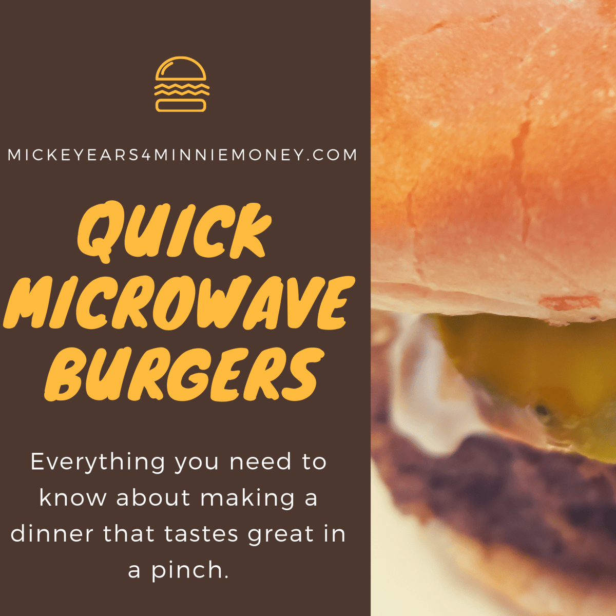 We did the unthinkable- Burgers in the microwave – Mickey Ears 4 Minnie ...