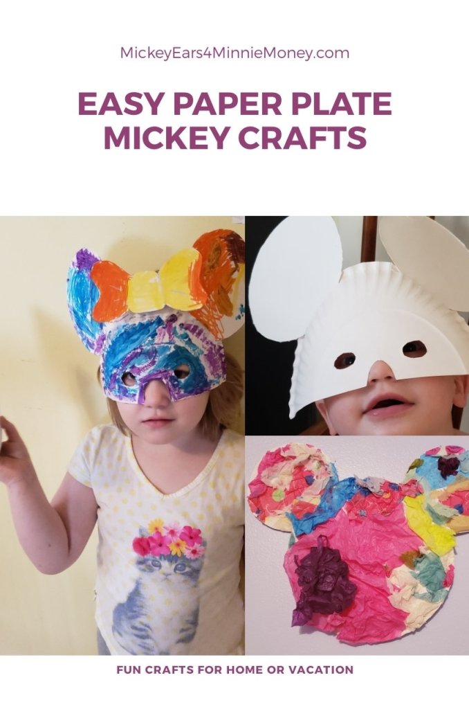 Paper plate Mickey crafts – Mickey Ears 4 Minnie Money